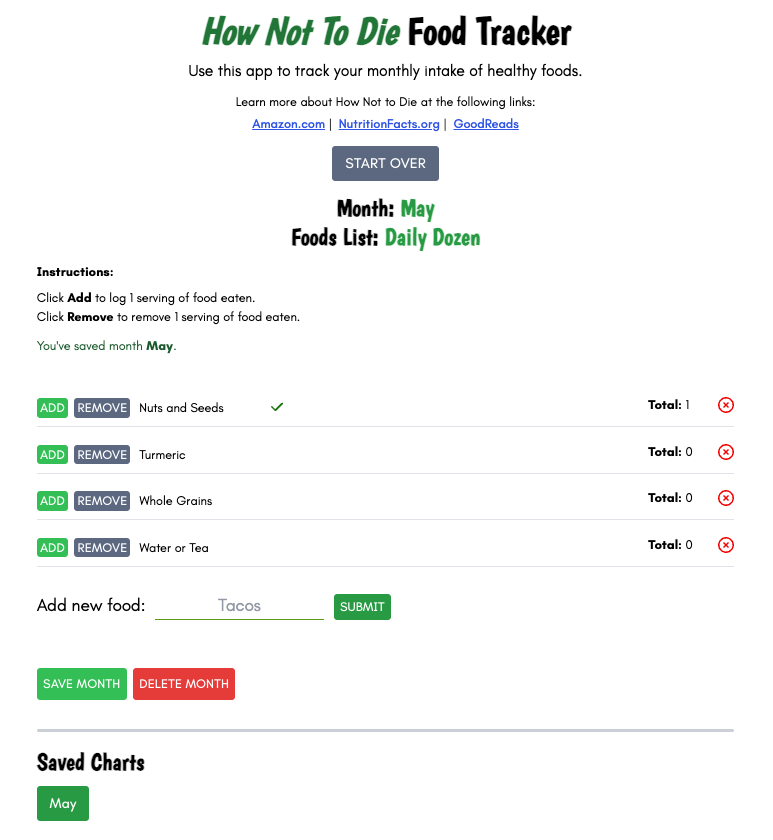 GitHub - Ly900/how-not-to-die-food-tracker: A healthy food tracker ...